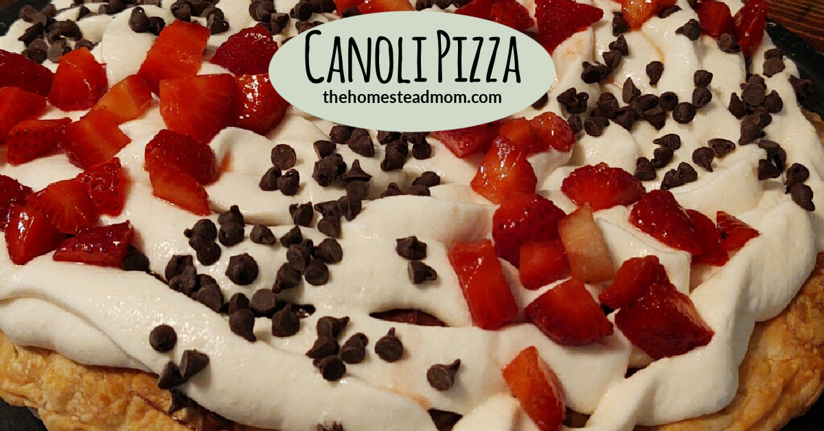 Canoli Pizza - The Homestead Mom