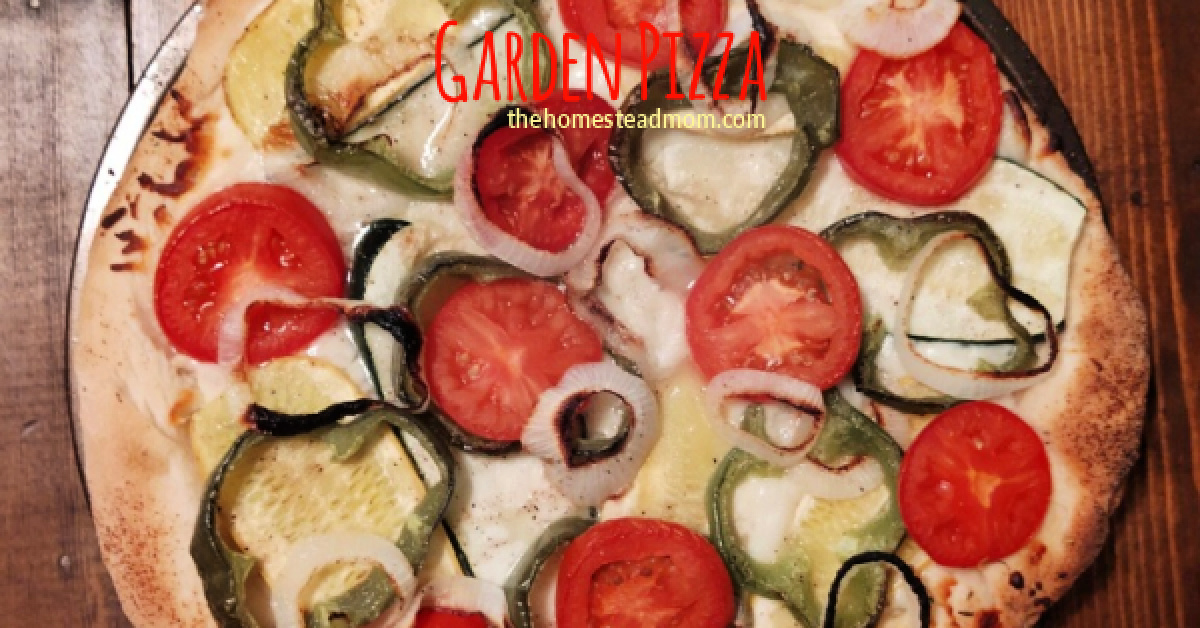 Garden Pizza - The Homestead Mom
